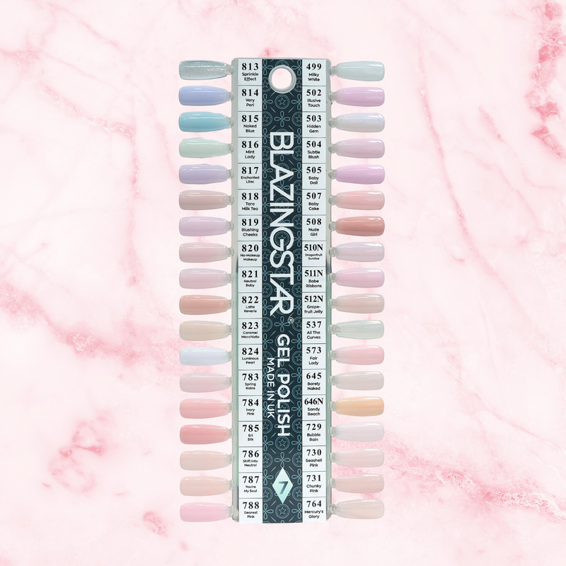 Blazing Star Gel Color Set #07 - FREE Display Color Chart #07