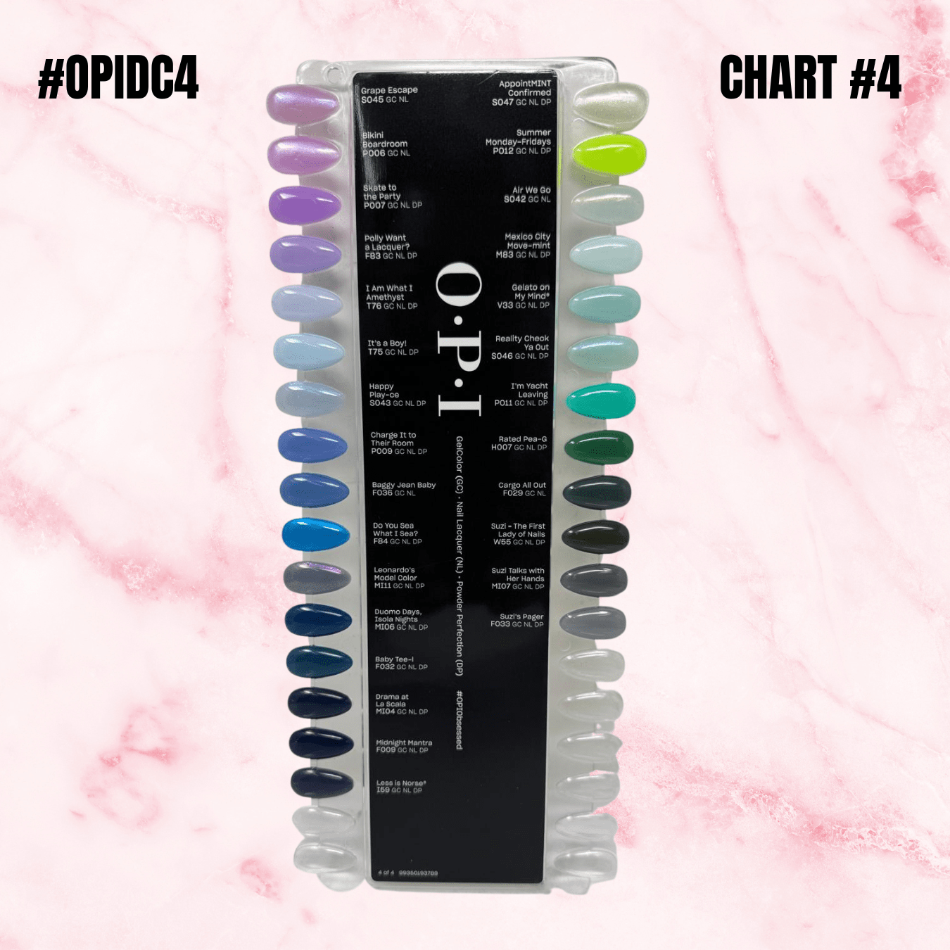 OPI Dip Powder Set #04 - FREE Display Color Chart #04