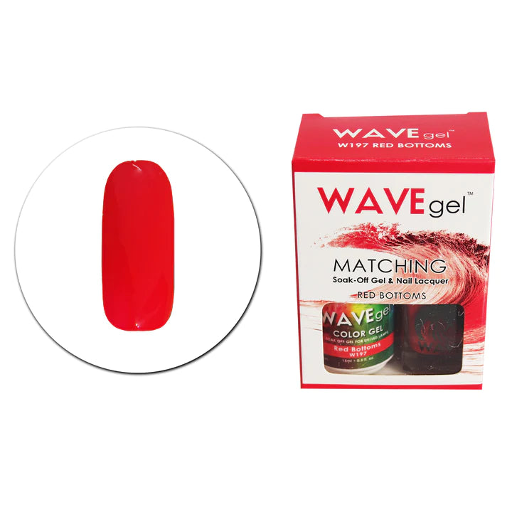 WAVE GEL MATCHING SET #197 - Red Bottoms