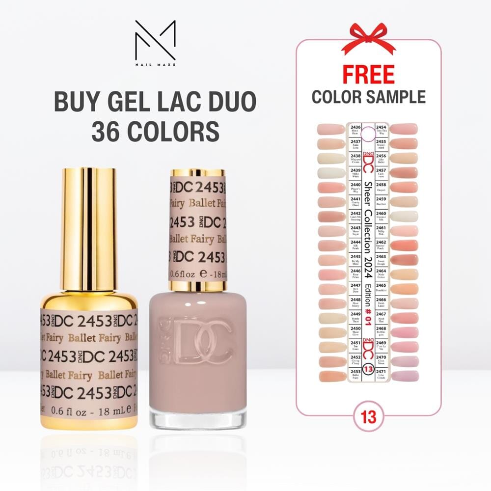 DC Duo Gel Polish - Swatch #13 - Sheer Collection 2024 - Set of 36 Col